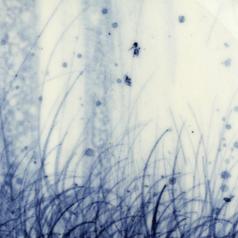 Plate 'Wetland grass and small birds' - Online Ceramics