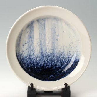 Plate 'Wetland grass and small birds' - Online Ceramics